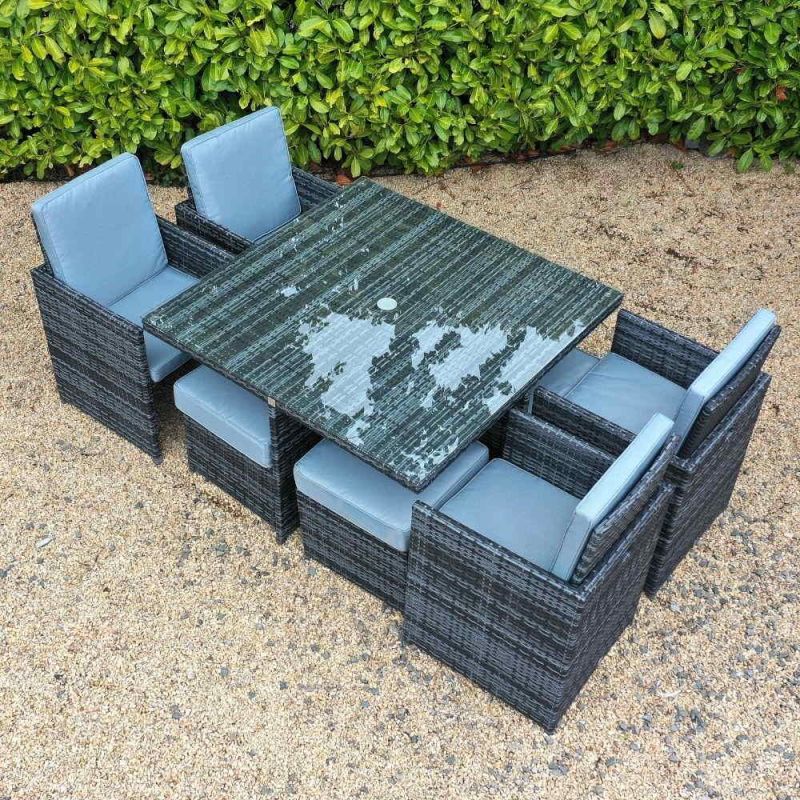 Cadiz 4 Seat Cube Dining Set