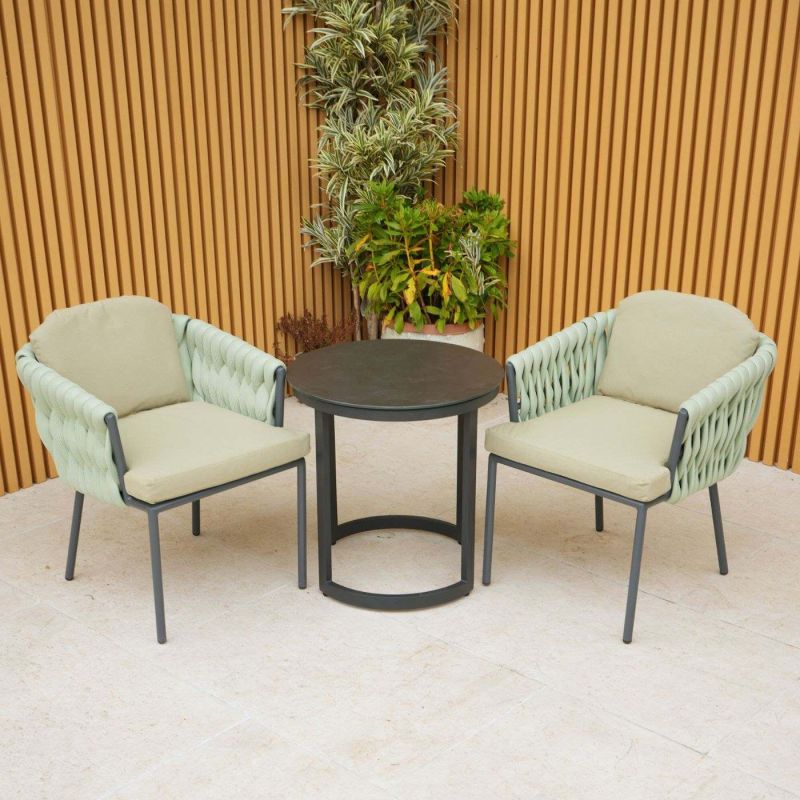 Galaxy Aranweave Bistro Set in Green