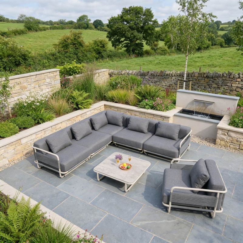 Aspen Rope Weave Outdoor Corner Sofa Set