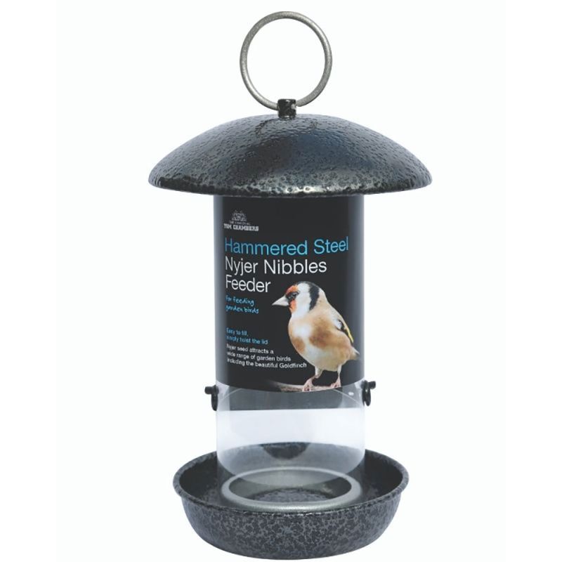 Hammered Steel Nyjer Seed Feeder