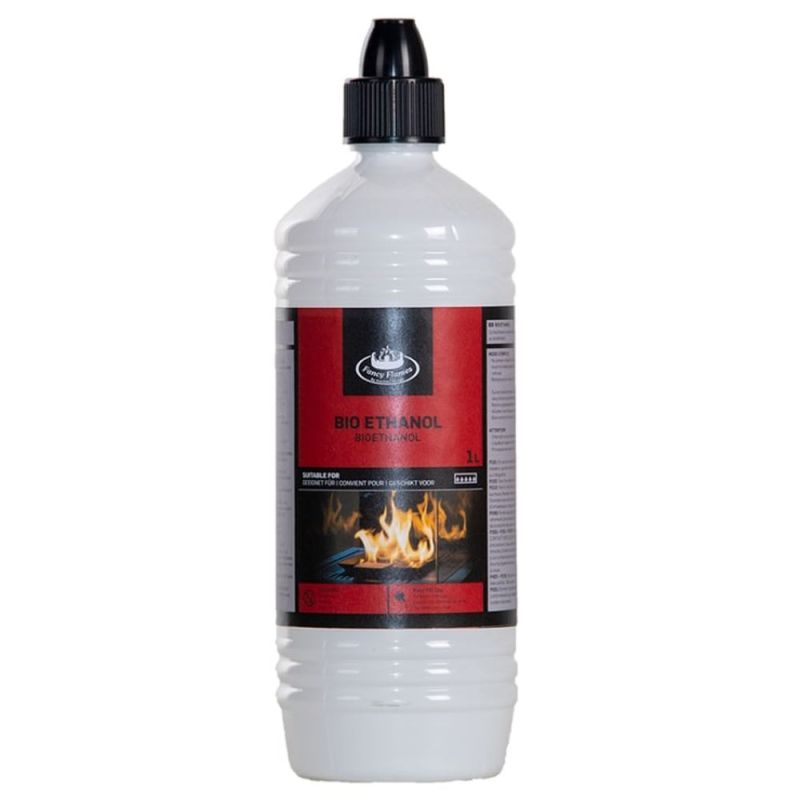 Fancy Flames Bio Ethanol Fuel – 1L Bottle for All Bioethanol Fireplaces