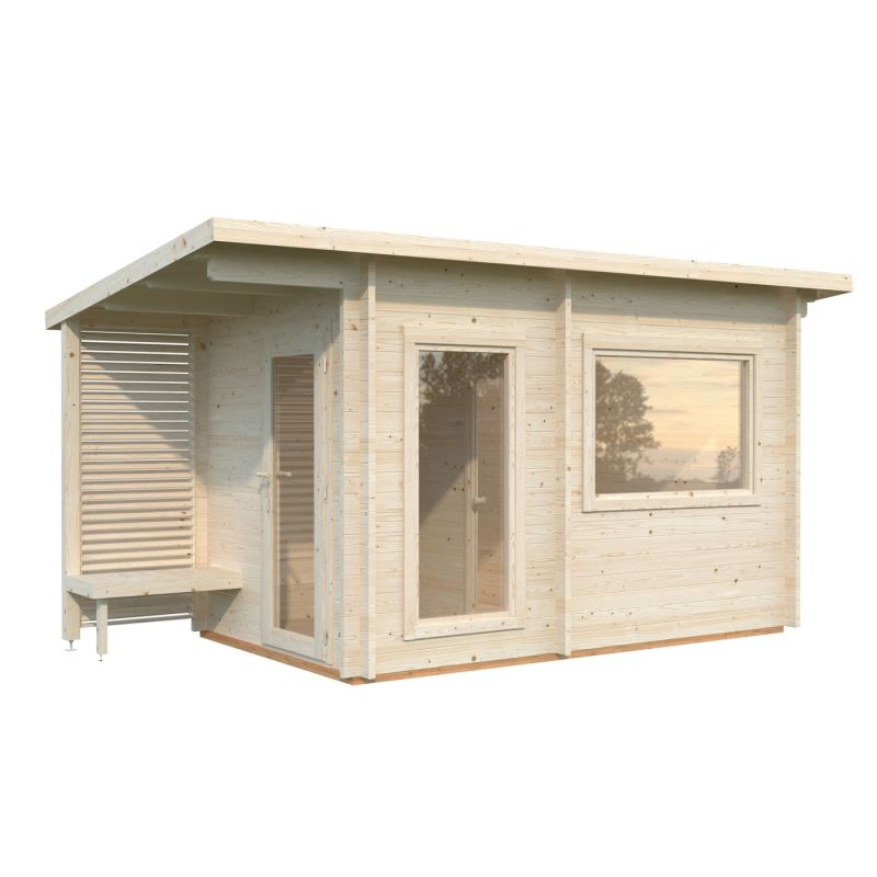 Sanna Deluxe 2.5m x 3.7m Wooden Sauna with 6KW Narvi Heater