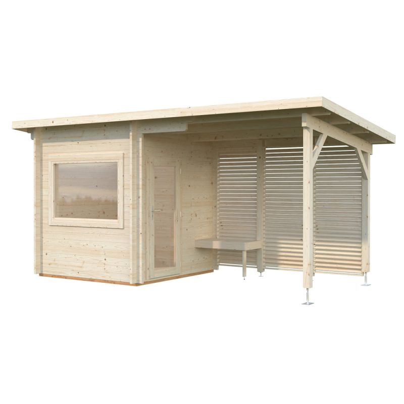 Sanna Deluxe 2.5m x 5m Wooden Sauna with 6KW Narvi Heater