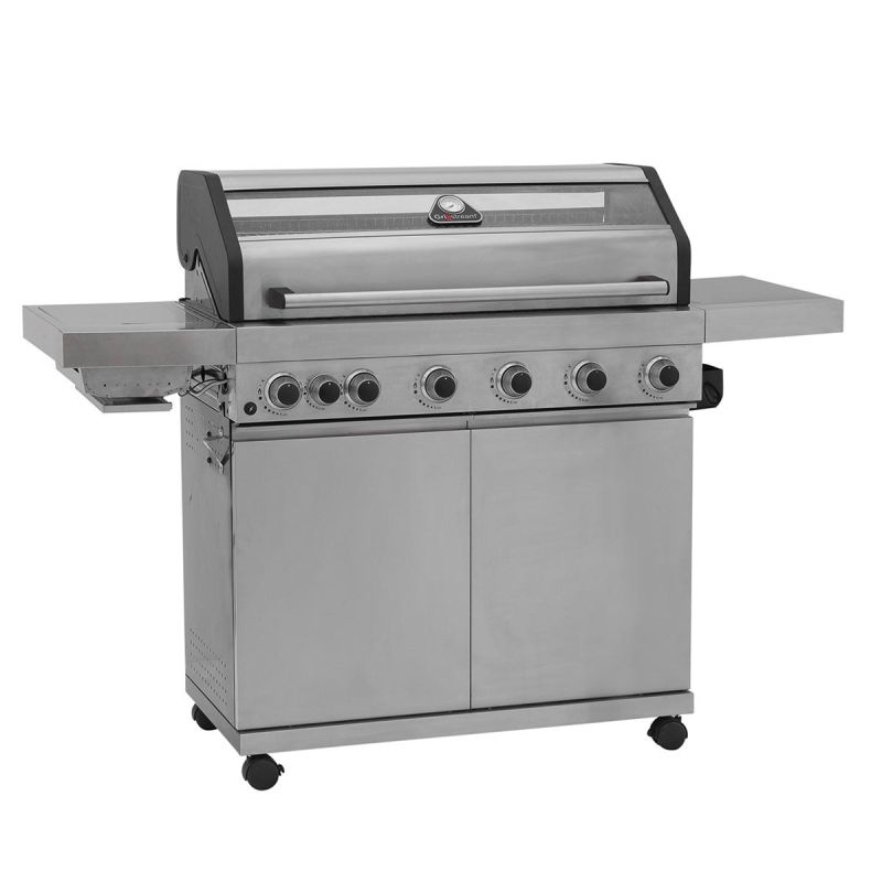 Grillstream Elite Range 6 Burner Stainless Steel Hybrid BBQ with Side ...