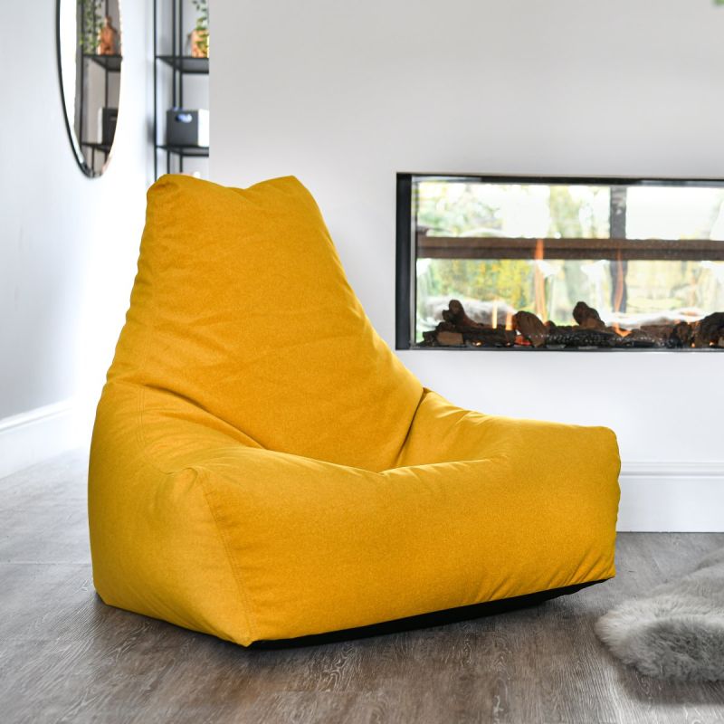Extreme Lounging Mighty B Indoor Bean Bag Brushed Suede Mustard