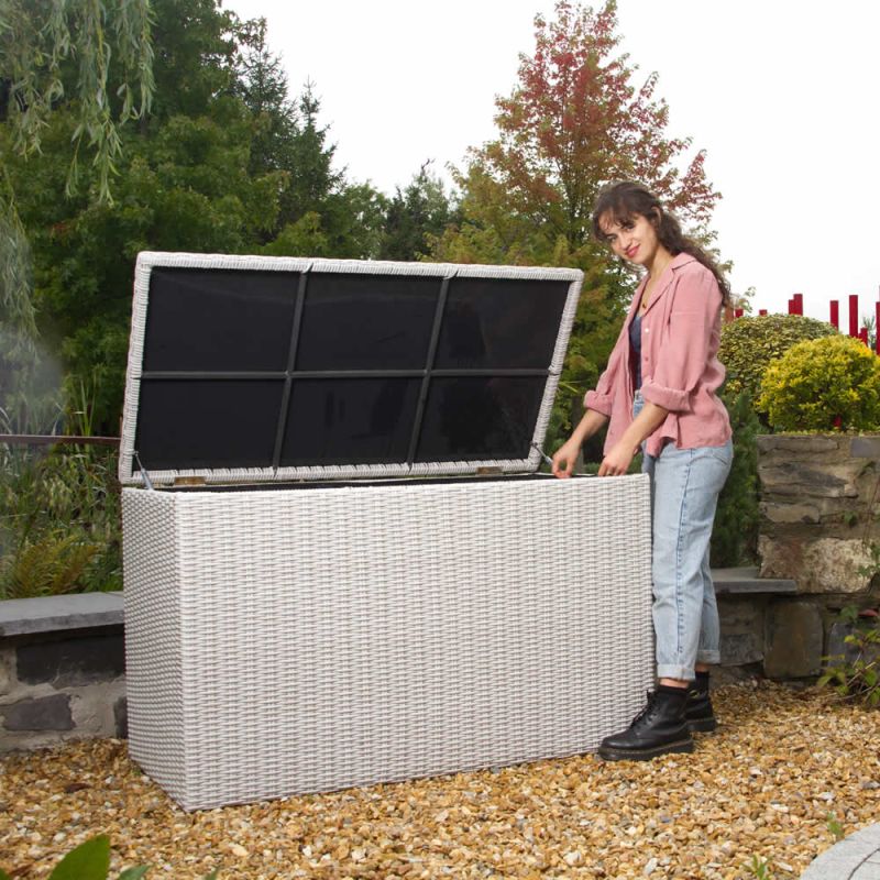 Roma Light Grey Storage Box - Medium