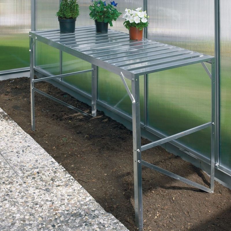 Vitavia 1-Tier Aluminium Greenhouse Staging – Plant Workbench