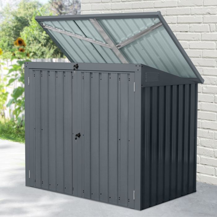 Metal Bin Storage 1.5m - Anthracite