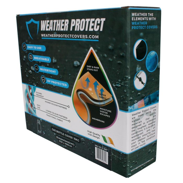 Weather Protect Gas Bottle Cover 15kg (60cm x 32cm)