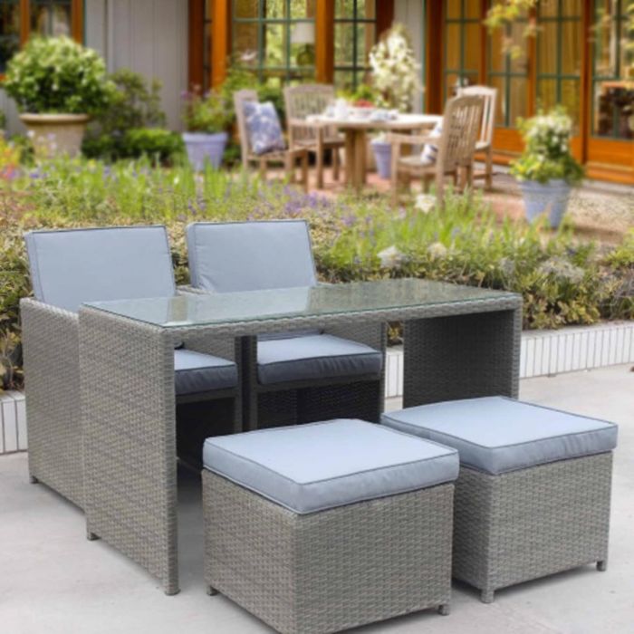 Sofia 2 to 4 Seaters Rattan Rectangular Cube Set