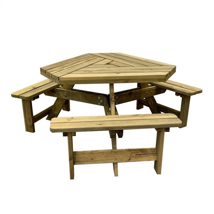 Triangle 6 Seater Picnic Table
