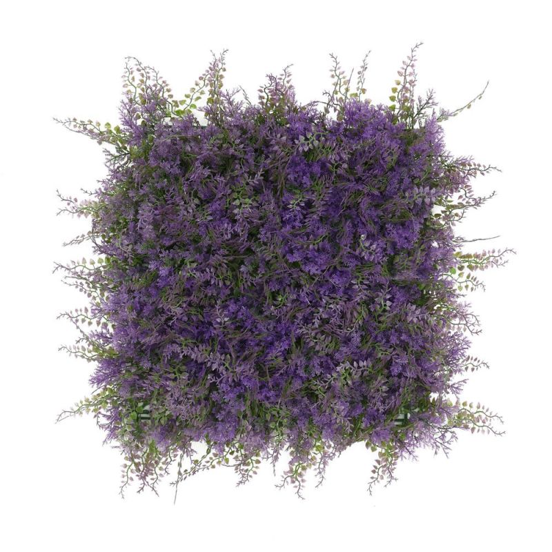 Bushy Purple Fern Wall Panel 1m x 1m (UV Resistant)
