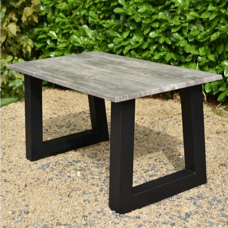 Old Pine 80cm x 140cm Werzalit Table with Trapez Legs