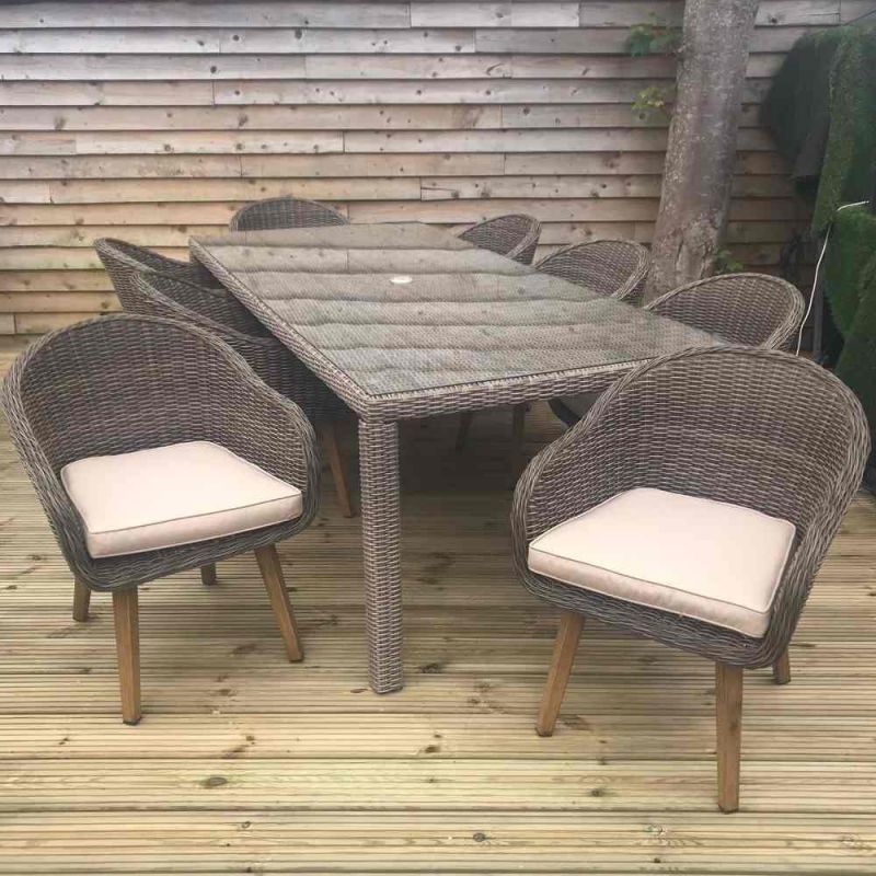 Phuket 8 Seat Rectangular Rattan Dining Set
