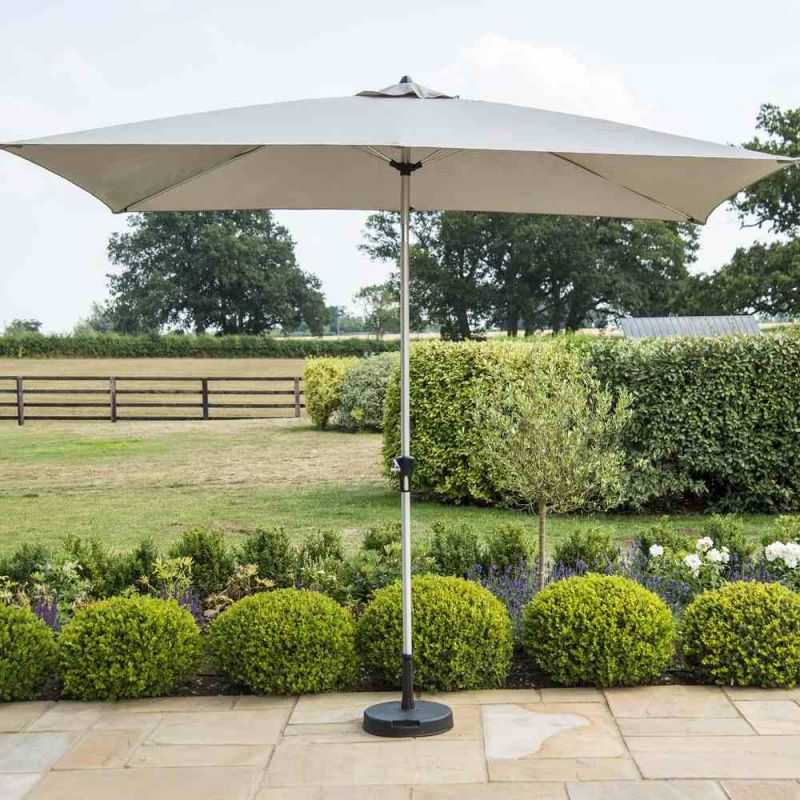 Rectangular Parasol 3 Meter by 2 Metre – Grey