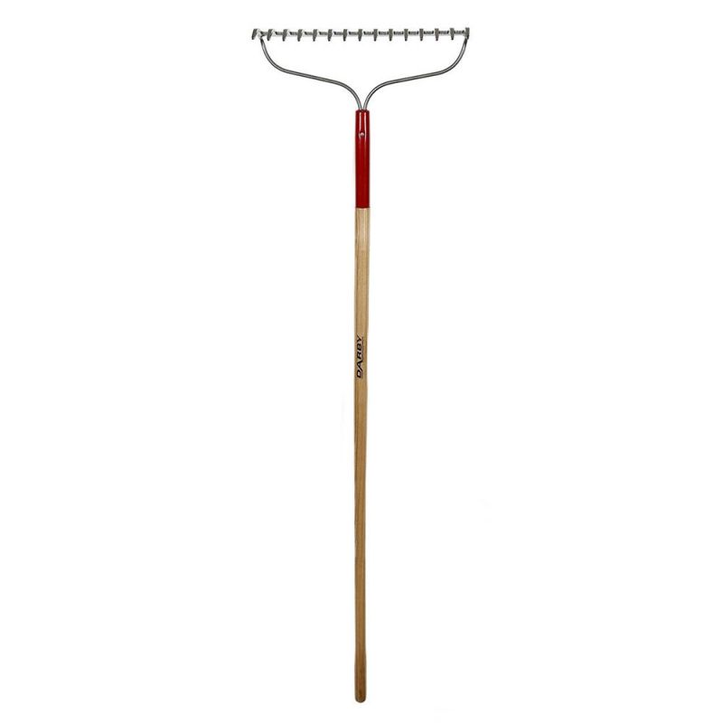 Darby Bow Rake 15 Tooth Wood Handle