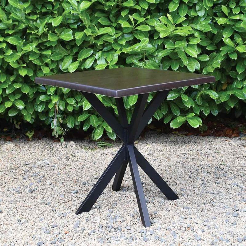 Yeni Wenge Square Werzalit Table with Lexi Legs